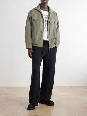 SECOND / LAYER Straight-leg Drawstring Lyocell-twill Trousers