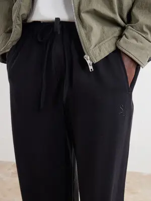 SECOND / LAYER Straight-leg Drawstring Lyocell-twill Trousers