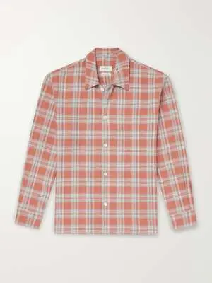 SECOND / LAYER Checked Cotton-flannel Shirt - Red