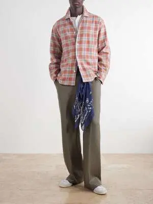 SECOND / LAYER Checked Cotton-flannel Shirt