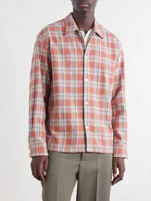 SECOND / LAYER Checked Cotton-flannel Shirt