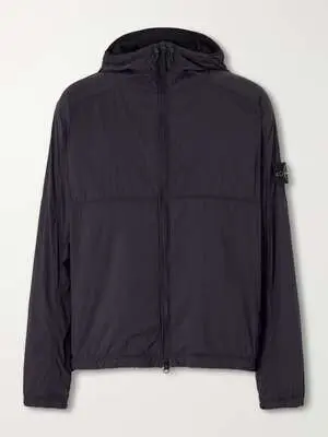 Stone Island Hooded Shell Jacket - Black