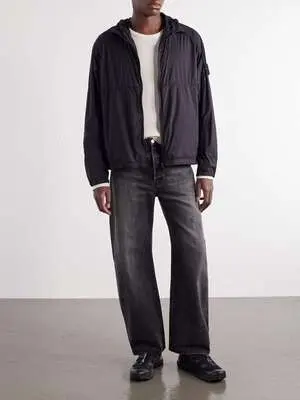 Stone Island Hooded Shell Jacket - Black