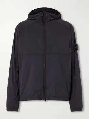 Stone Island Hooded Shell Jacket - Black