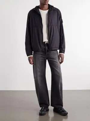 Stone Island Hooded Shell Jacket - Black