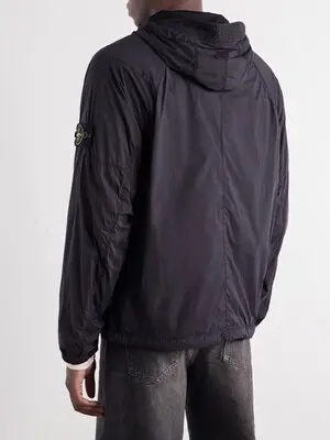 Stone Island Hooded Shell Jacket - Black