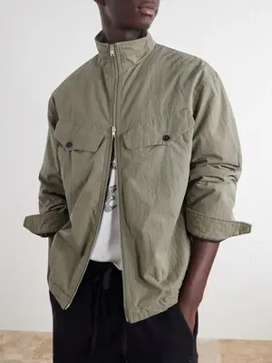 SECOND / LAYER Vet Cotton-blend Ripstop Jacket