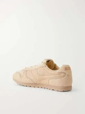 AUTRY Windspin Shell-trimmed Calf Hair Sneakers