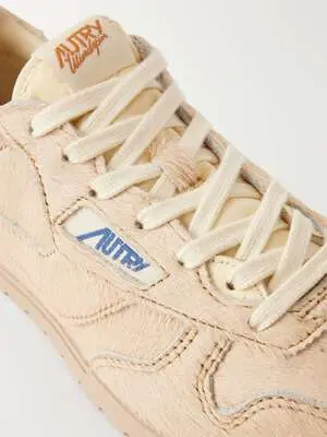 AUTRY Windspin Shell-trimmed Calf Hair Sneakers