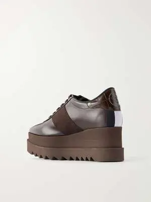 Stella McCartney Snake-effect Leather Sneakers
