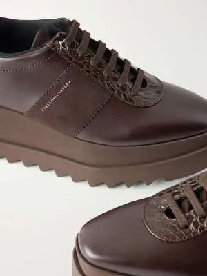 Stella McCartney Snake-effect Leather Sneakers