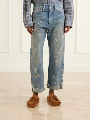 Ralph Lauren Paint-splattered Boyfriend Jeans