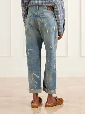 Ralph Lauren Paint-splattered Boyfriend Jeans
