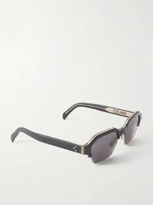 Celine Square-frame Acetate Sunglasses - Black