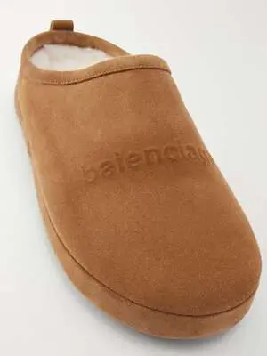 Balenciaga Alaska Suede Slippers