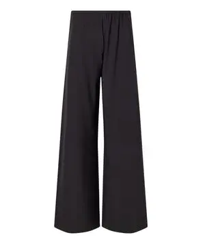 LA LIGNE LA LIGNE Colby Cotton-Poplin Wide-Leg Pants Black
