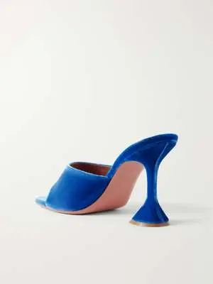 Amina Muaddi Lupita 95 Velvet Mules