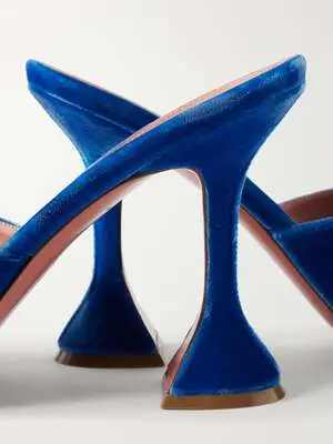 Amina Muaddi Lupita 95 Velvet Mules