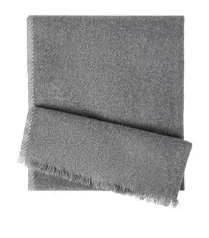 Brunello Cucinelli Cashmere Twill Weave Scarf - Grey