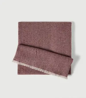 Brunello Cucinelli Cashmere Chevron Scarf