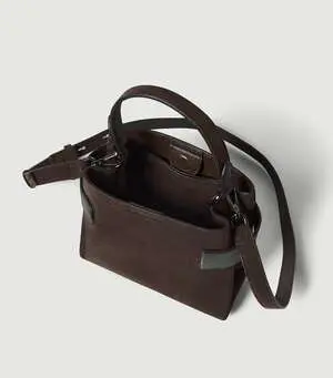 Brunello Cucinelli Small Suede Essence Top-handle Bag