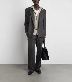 FRAME Wool Twill Pinstripe Blazer
