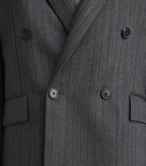 FRAME Wool Twill Pinstripe Blazer