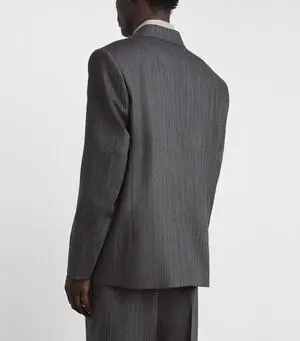 FRAME Wool Twill Pinstripe Blazer