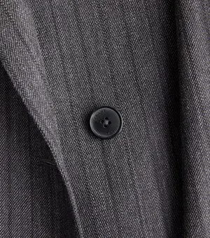 FRAME Wool Twill Pinstripe Blazer