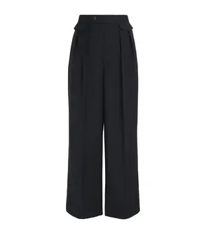 Issey Miyake Wool-blend Honest Ensemble Trousers - Black