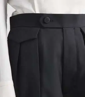 Issey Miyake Wool-blend Honest Ensemble Trousers