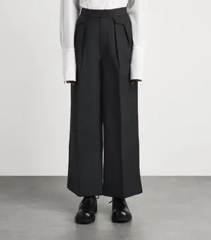 Issey Miyake Wool-blend Honest Ensemble Trousers