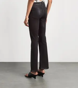 Paige Coated Laurel Canyon Bootcut Jeans