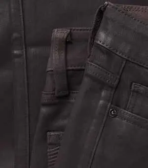 Paige Coated Laurel Canyon Bootcut Jeans