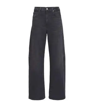 Paige Arellia Skimmer Barrel Jeans - Black