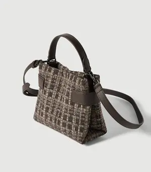 Brunello Cucinelli Small Tweed Essence Cross-body Bag