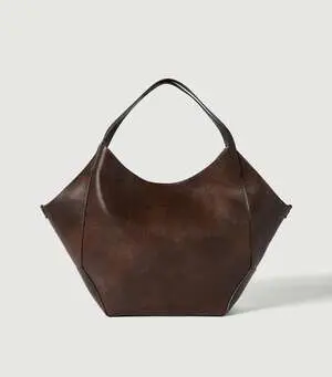 Brunello Cucinelli Reversible Calfskin Bc Duo Tote Bag