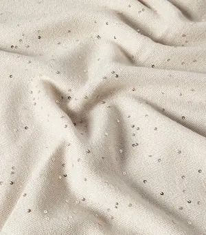Brunello Cucinelli Cashmere-silk Embellished Scarf