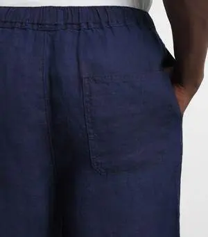 FRAME Linen Drawstring Trousers