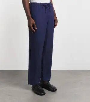 FRAME Linen Drawstring Trousers