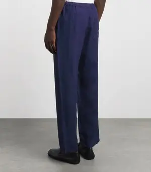 FRAME Linen Drawstring Trousers