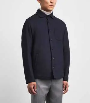 MAURIZIO BALDASSARI Virgin Wool-blend Overshirt