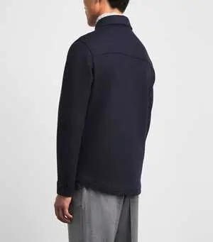 MAURIZIO BALDASSARI Virgin Wool-blend Overshirt