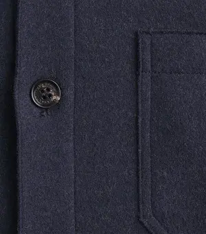 MAURIZIO BALDASSARI Virgin Wool-blend Overshirt