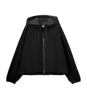Loewe Technical-cotton Hooded Jacket - Black