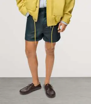Loewe Leather Rambla Boat Shoes