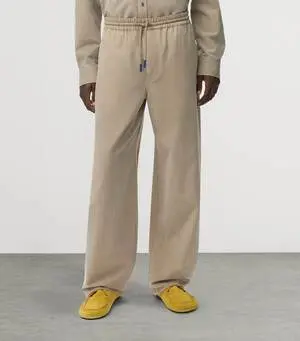 Loewe Wool-cotton Drawstring Trousers