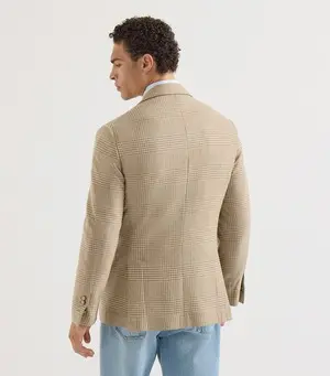 Brunello Cucinelli Wool-cashmere-blend Check Blazer