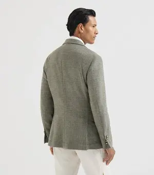 Brunello Cucinelli Wool-cashmere-blend Check Blazer