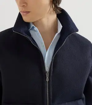 Brunello Cucinelli Cashmere Reversible Check Jacket